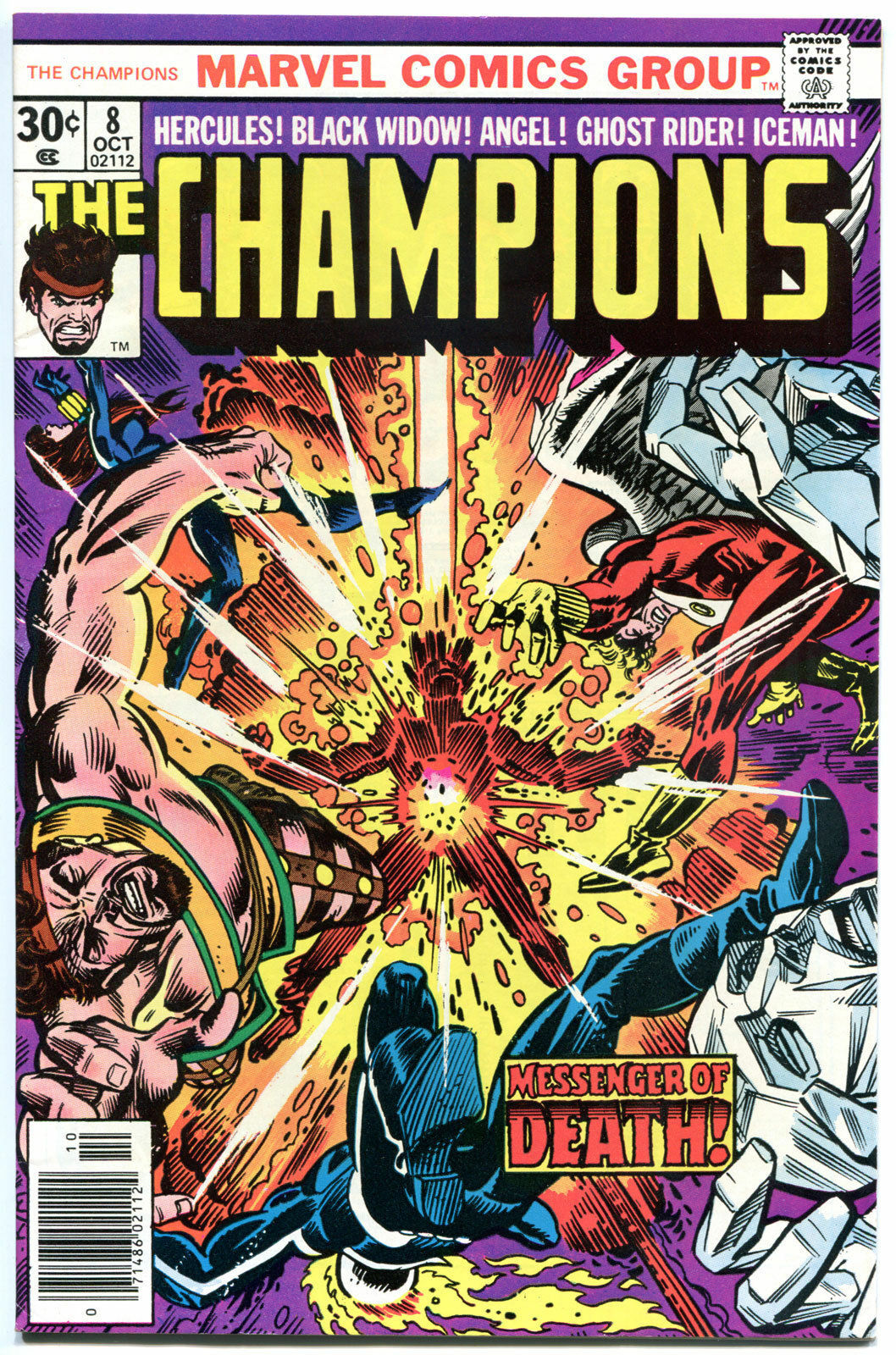 CHAMPIONS #8, FN+, Hercules, Black Widow, Ghost Rider, 1976, more in ...