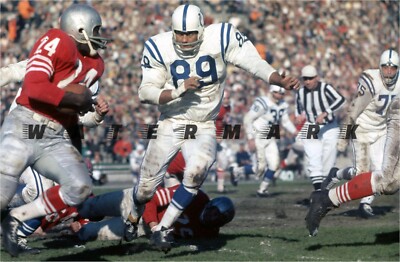 BALTIMORE COLTS v 49ERS Gino Marchetti PRINT FROM NEGATIVE 12/16 1961 ...