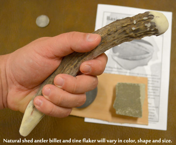 Antler Billet Knap Pack - Abo Tools for Flint Knapping Arrowheads and ...
