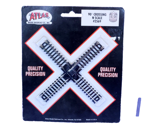 Atlas N Scale NiSi 90 Degree Crossing Crossover Track 2569 | eBay