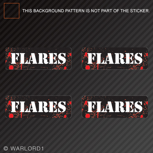Flares Ammo Can Sticker Set Zombie Edition Die Cut Decal | eBay Australia