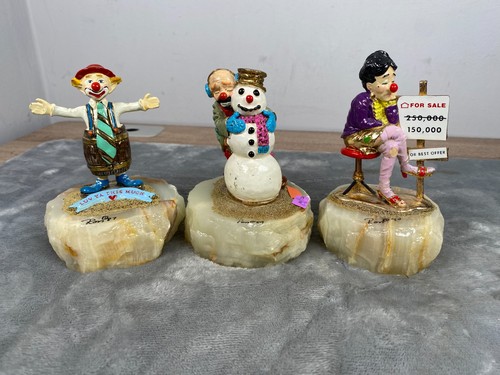 Lot Of 3 Vintage Ron Lee Clowns Circus Snowman - Limited Edition ...