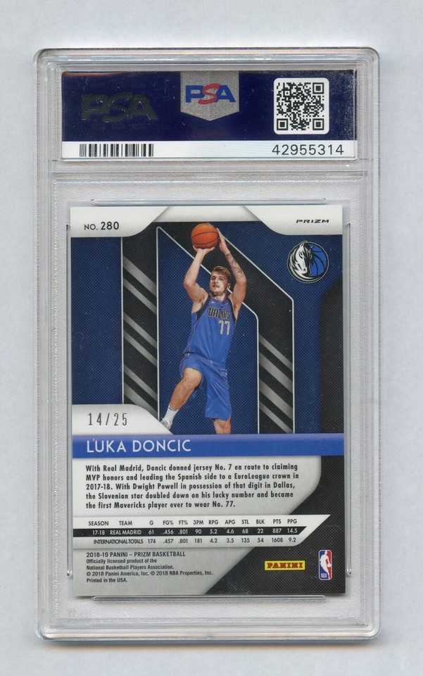 LUKA DONCIC 2018 Panini PRIZM MOJO #280 Rookie /25 PSA 10 pop 10 | eBay