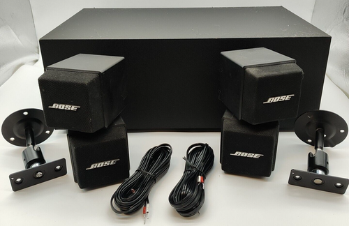 Bose AM-5 Acoustimass Satellite + Subwoofer Speaker System w/Mounts ...