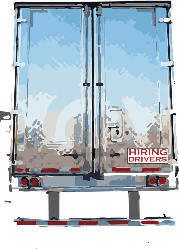 Trucks DOT Now Hiring Truck Drivers Courier Taxi Bus Decal Sticker 3" x ...