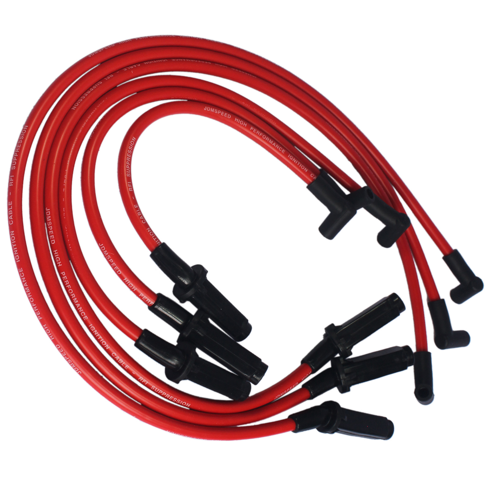 10.5mm Red Ignition Spark Plug Wires JDMSPEED Performance II L67 3800 ...