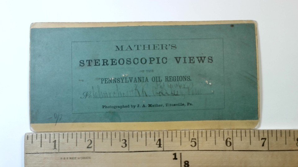 Petroleum Center Pennsylvania Ghost Town Stereoview Antique c1860s ...