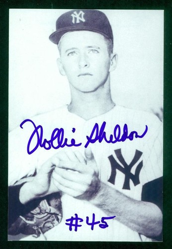 #0849, 4" x 6" Photo Card, Signed-Autographed, Rollie Sheldon, New York ...