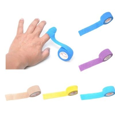 Self Adhesive Elastic Wrist Finger Bandage Tape Sports First Aid Strap ...