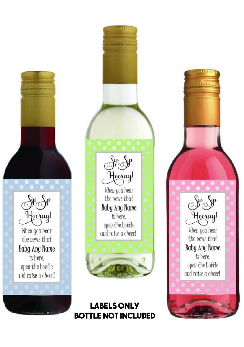 Personalized Mini Wine Bottle Labels Customized Wine Labels (Mini