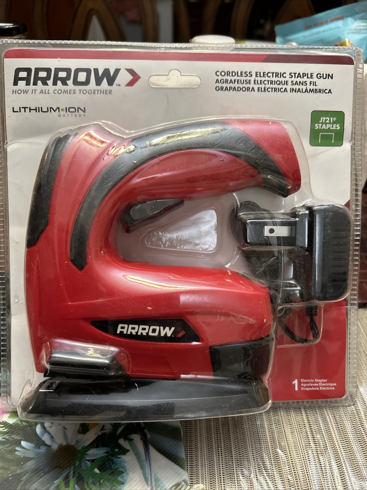 Arrow E21 Cordless Electric Light Duty Staple Gun Works with JT21 ...