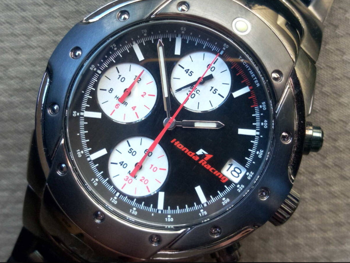 "SEIKO HONDA Racing F1 Chronograph Mens Wrist Watch S… - Gem