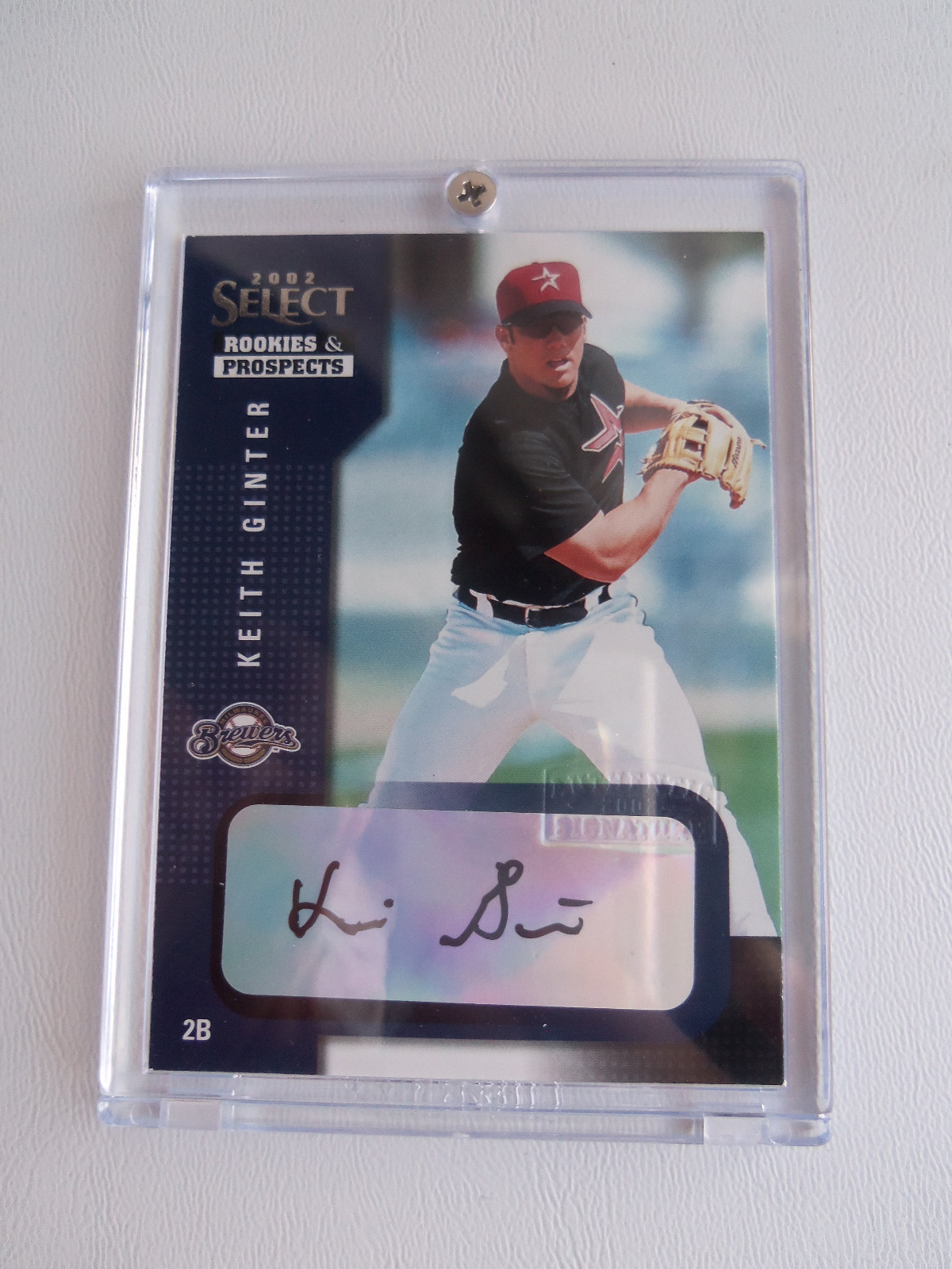 CARD:BASEBALL:2002Donruss#55 Keith Ginter SignatureCard 2ndBase ...