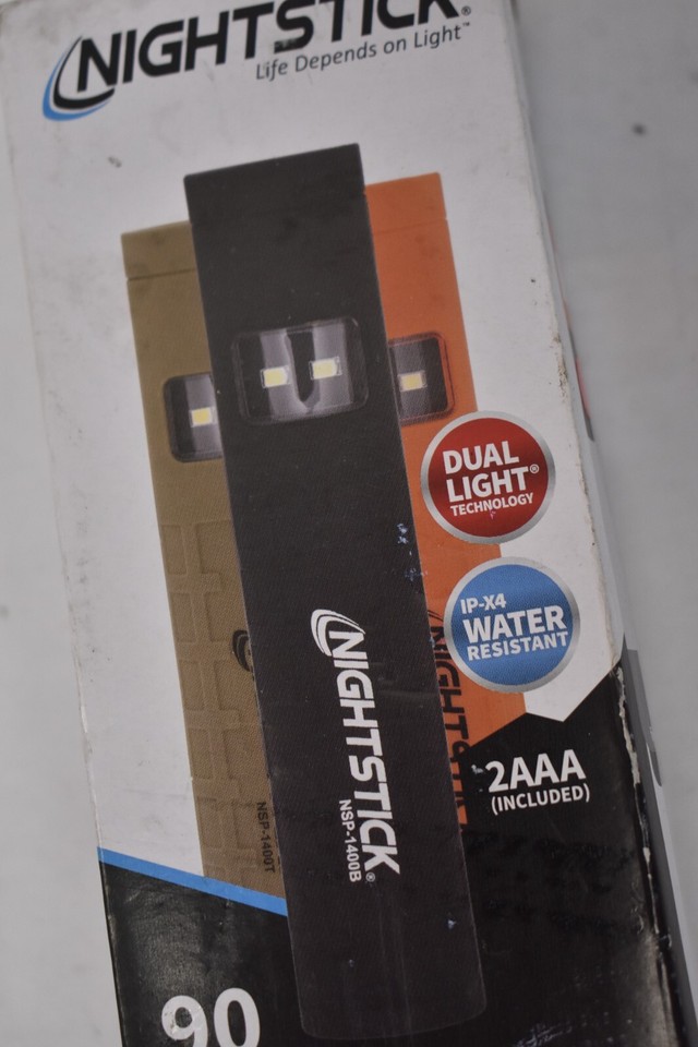 Nightstick Multi Purpose Dual Light Flashlight 90 Lumens NSP-1400 ...
