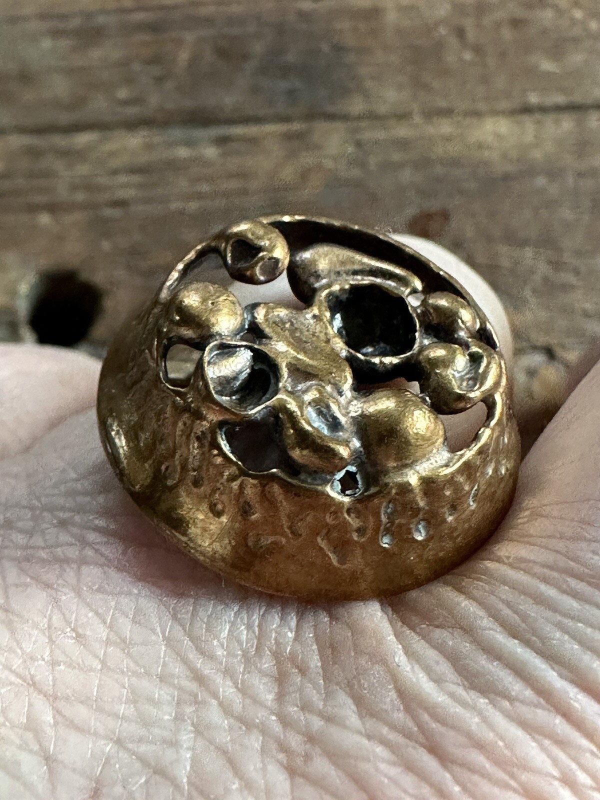 Bronze Ring Norway Norwegian Finland Vintage - Gem