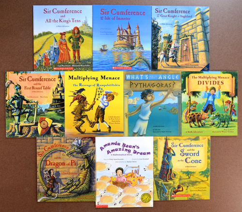 Lot of 10 Math Picture Books by Cindy Neuschwander Sir Cumference ...