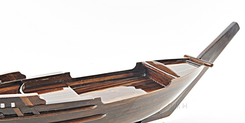 Red Sea Dhow Boat 27" Large Serving Dish Sushi Tray Wooden Nautical ...