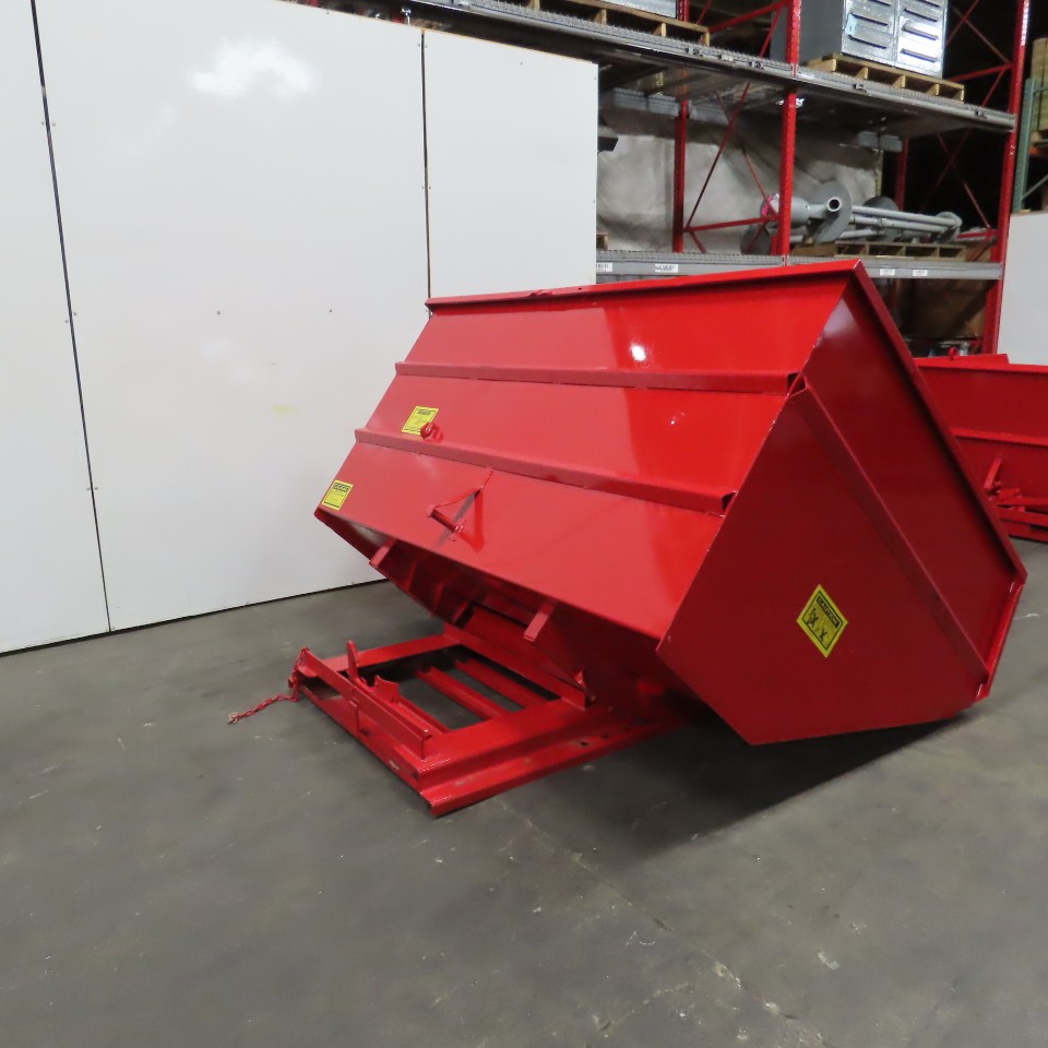 5 CU Yard Heavy Duty Self Dumping Trash Scrap Chip Hopper | eBay