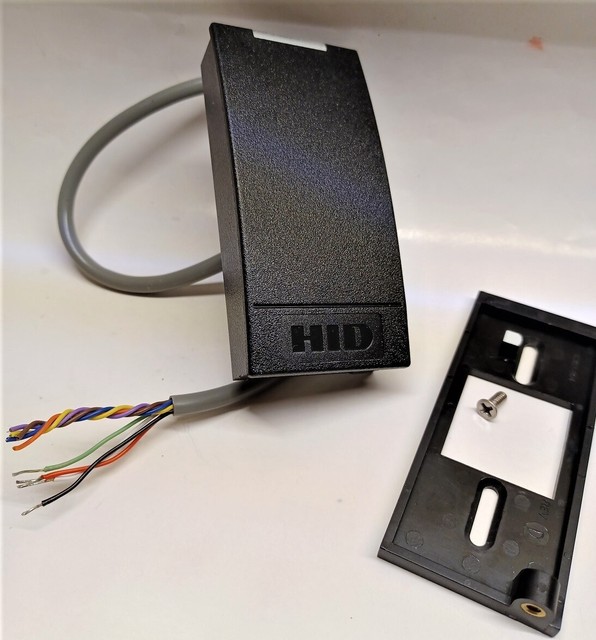 HID iCLASS R10 Mini Mullion PROX Reader Black 6100CKN0000 R10cknn. for ...