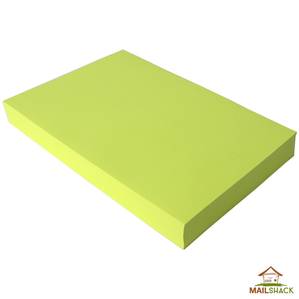 50 Sheets A4 CANARY YELLOW Coloured Card 160gsm Colour Craft Copier ...