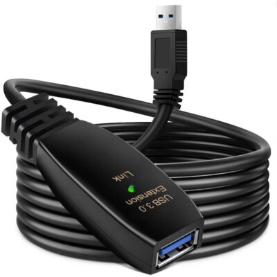 Active USB 3.0 Verlängerungskabel 5M 10M 15M 20M Extender mit Booster ...