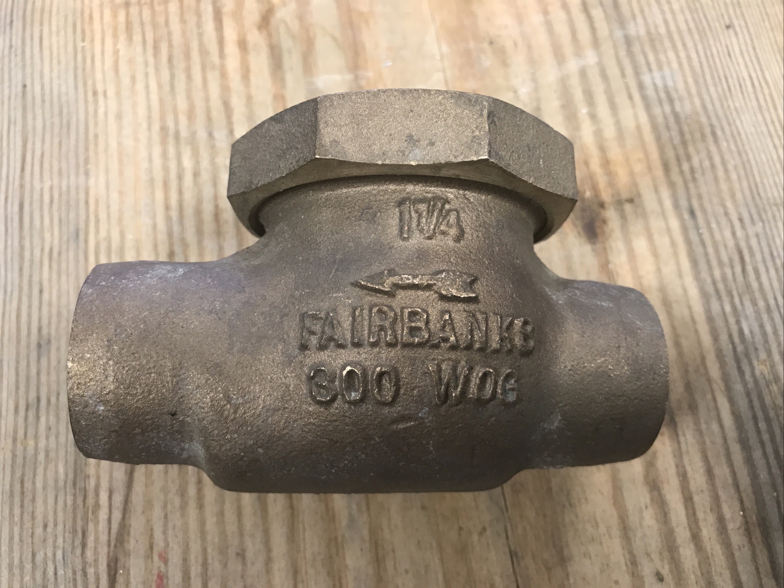 Fairbanks Brass Bronze Check Valve 300 WOG 1 - 1/4” NEW OLD STOCK..NO ...
