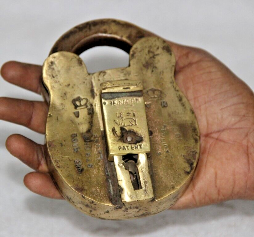 Security Lock and Keys, Home Decor, Iron Padlock, Rare Indian Lock ...