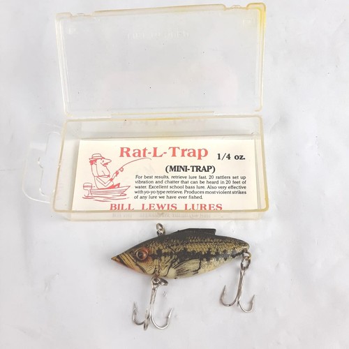 Vintage Bill Lewis Rat-L-Trap 1/4 oz Crankbait Fishing Lures MT 30 NIOP ...