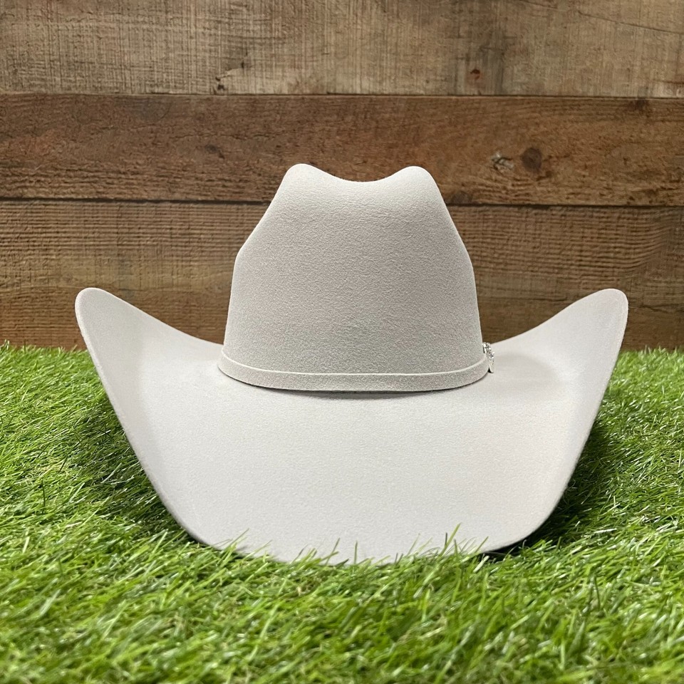 Men's Gray 30X Felt Western Cowboy Hat Wide Brim Tejana Vaquera Gris ...