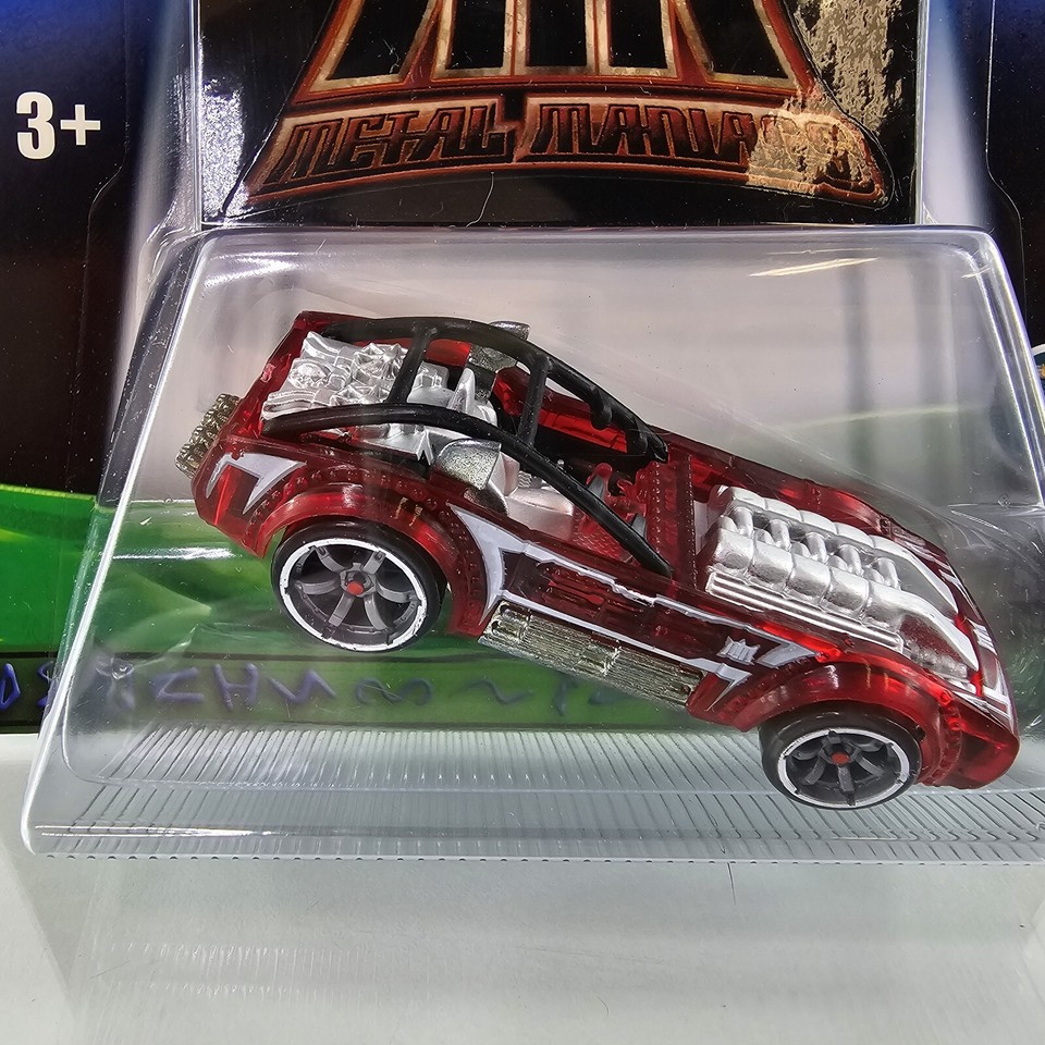 Hot Wheels AcceleRacers PILEDRIVER Red Metal Maniacs AcceleCharged 2005 ...