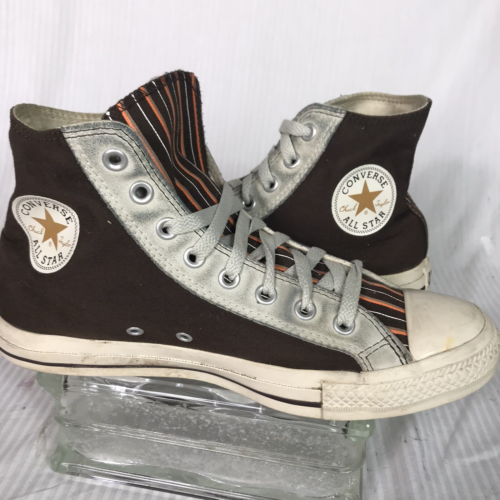 Converse Chuck Taylor Unique Brown & Orange Design Me… - Gem