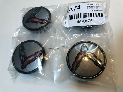 GM OEM 2023 C8 Z06 ZO6 Corvette Center Cap Gray Black Wheel Centercap L ...