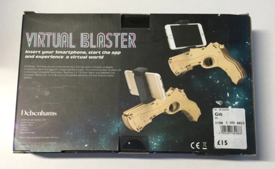 Virtual Blaster Smartphone VR Gun Arcade Game For Smartphone Gaming ...