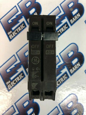 GE THQP240, 40 Amp, 240 Volt, 2 Pole, Circuit Breaker- WARRANTY | eBay