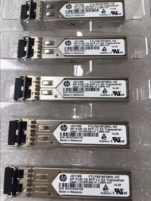 5pcs JD118B HP FTLF8519P3BNL-HZ X120 1G SFP LC SX 850nm SFP TRANSCEIVER ...
