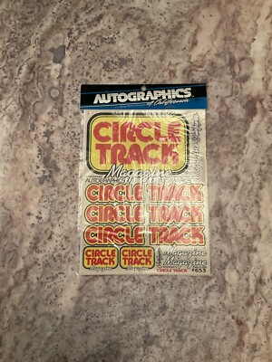 Vintage Autographics Circle Track Sticker Sheet RC Pan Car Parma Bolink ...