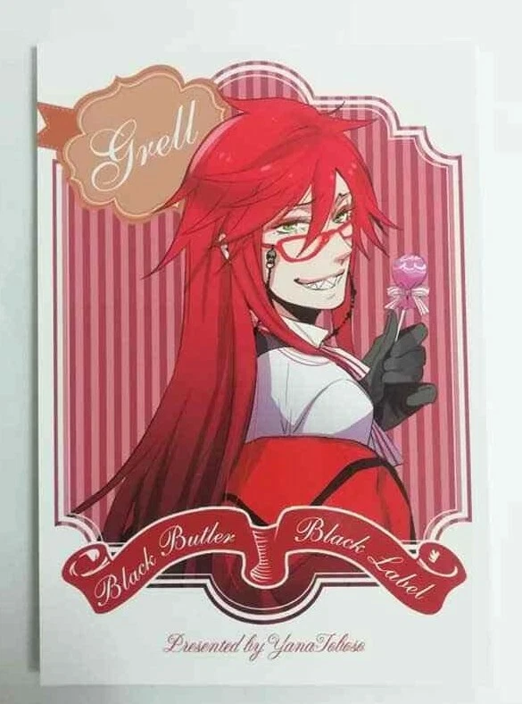 Black Butler Grell As A Butler