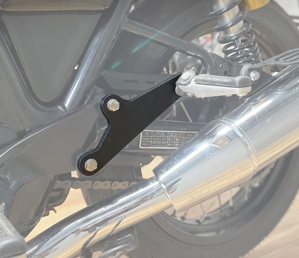 PILLION FOOTREST EXTENDER BLACK FIT FOR ROYAL ENFIELD INTERCEPTOR 650 ...