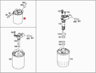 Genuine MERCEDES Fuel filter 6510902852 | eBay