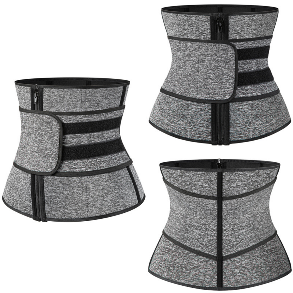 Womens Slimming Waistband Shapewear Three-belt Reinforced Sports ...