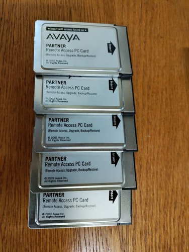 Lot of 5 Avaya Lucent ACS Partner Remote Access PC Card 12G3 700191323 ...