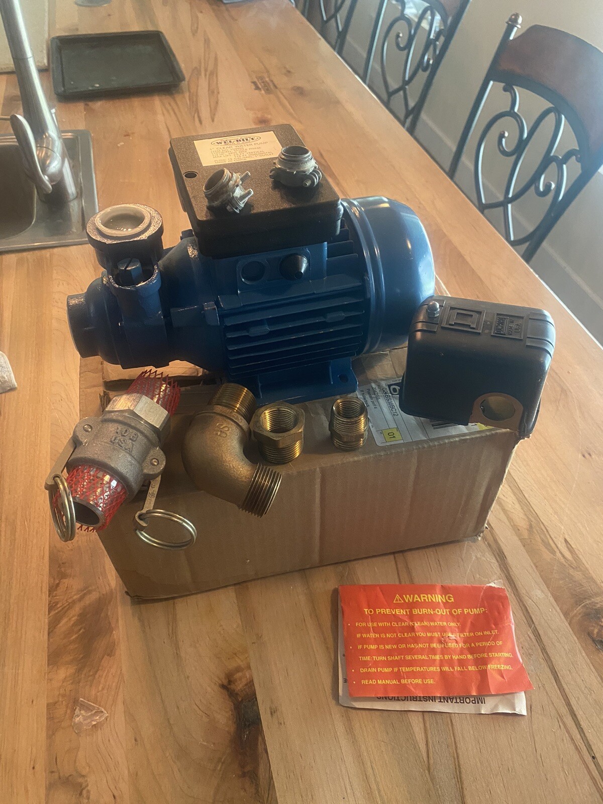 WEL-BILT 1” CLEAR WATER PUMP 1/2 HP 109955 / 109955 (NEW IN BOX) | eBay