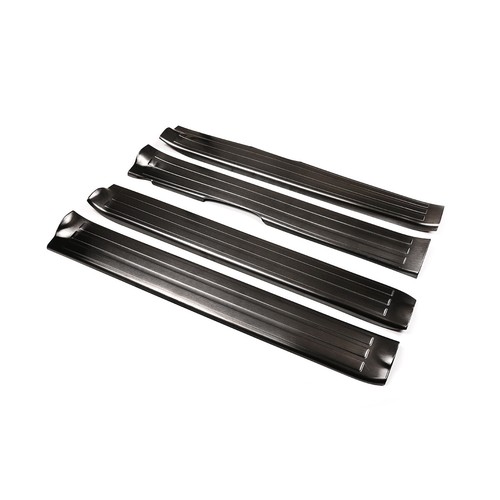 Black Steel Door Threshold Sill Protectors Trim For Toyota Tundra 2014 ...
