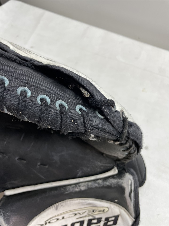 Bauer Reactor 5 SR Ice Roller hockey goalie Catch Glove Trapper Vintage ...