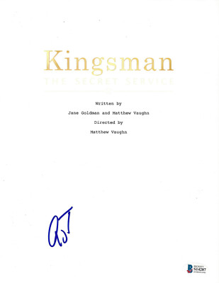 COLIN FIRTH SIGNED KINGSMAN: THE SECRET SERVICE MOVIE SCRIPT SCREENPLAY ...