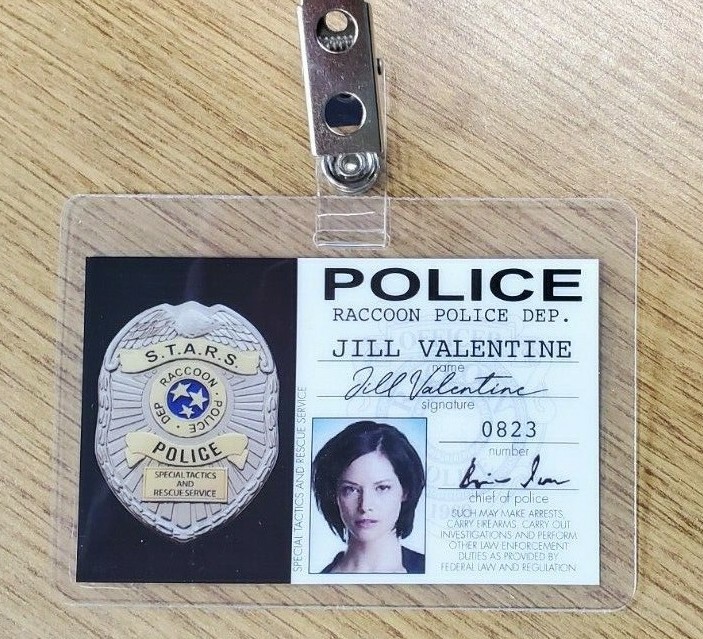 Resident Evil ID Badge-RPD STARS Jill Valentine costume cosplay | eBay