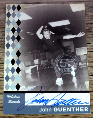 2008 TK Legacy Bowling PBA 50th Anniversary M8 John Guenther Autograph ...