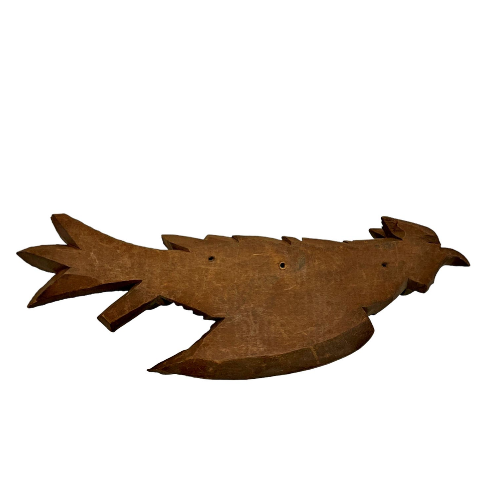 Vintage Old German Black Forest Cuckoo Clock Trim Carved Wood Bird 8.5 ...
