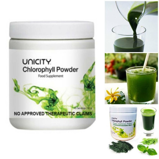 3x Chlorophyll Powder Detox Unicity Toxin Clear Skin Health Drink DHL ...