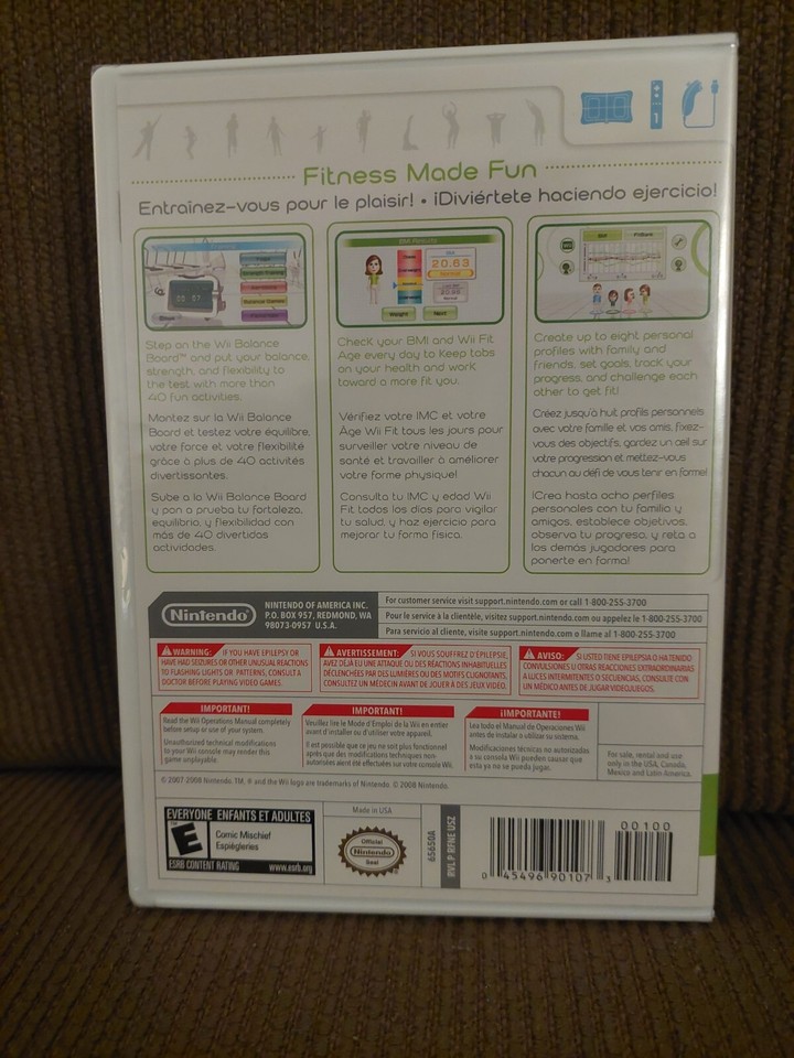 NINTENDO WII - Wii Fit - NEW FACTORY SEALED Game Only NO BOARD ...